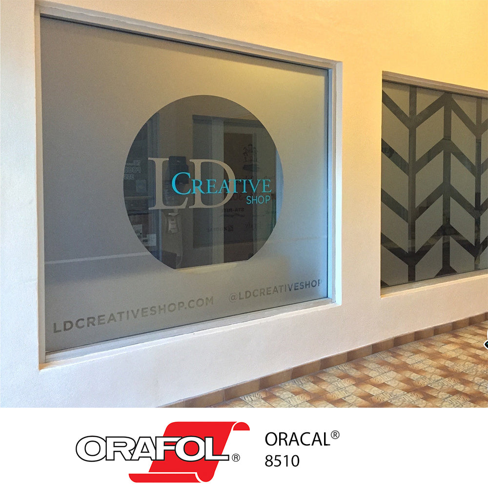 Oracal 8510 Translucent Etched Glass Vinyl Film | SignWarehouse