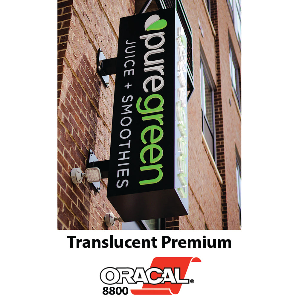 Oracal 8800 Translucent Premium Cast Vinyl - 24 in x 10 yds | SignWarehouse