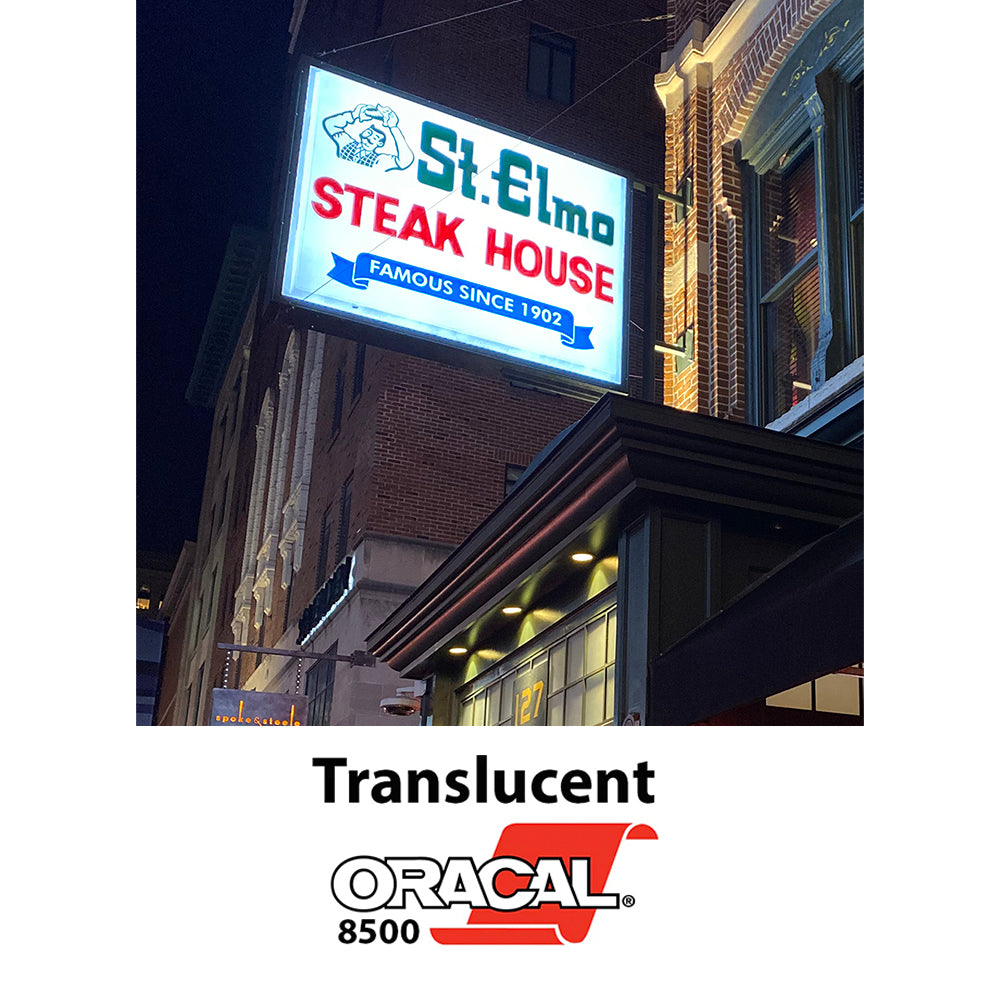 Oracal Vinyl 8500 Translucent Vinyl - 48 in x 10 yds | SignWarehouse