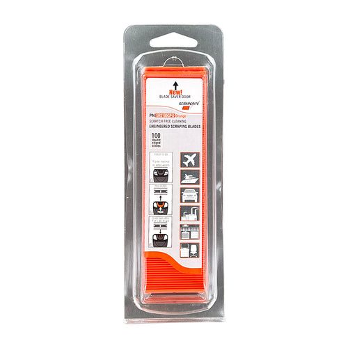 ScrapeRite Plastic Razor Blades - 100 blades | SignWarehouse
