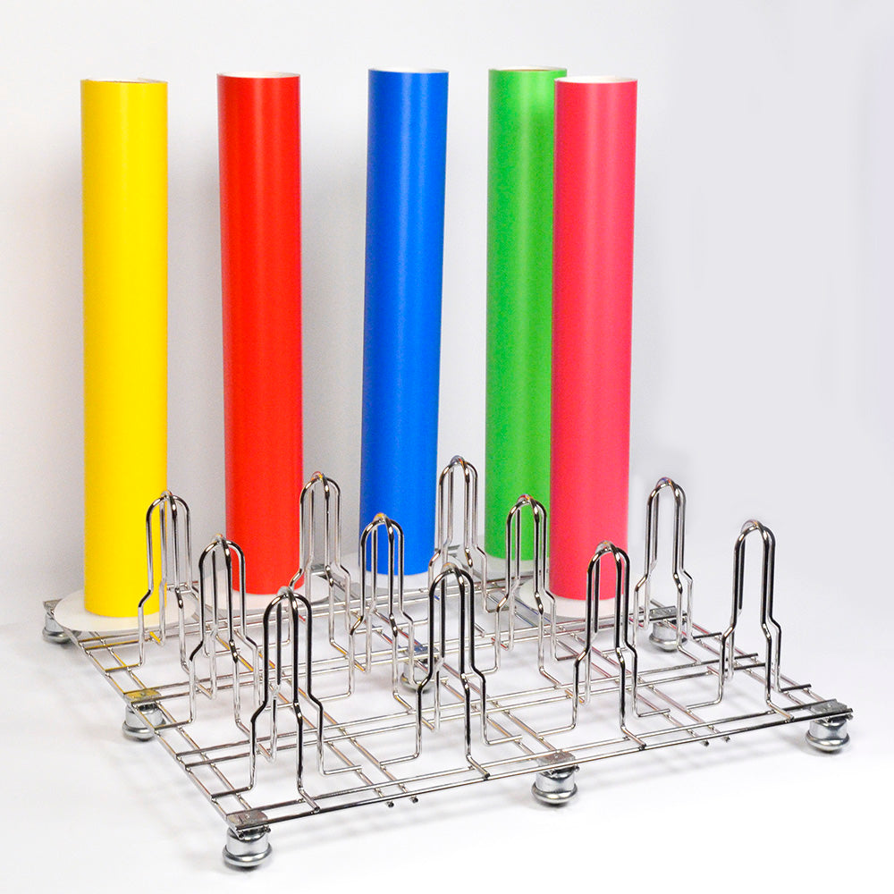 Floor Roll About Rack - Holds 16 Rolls – Signwarehouse