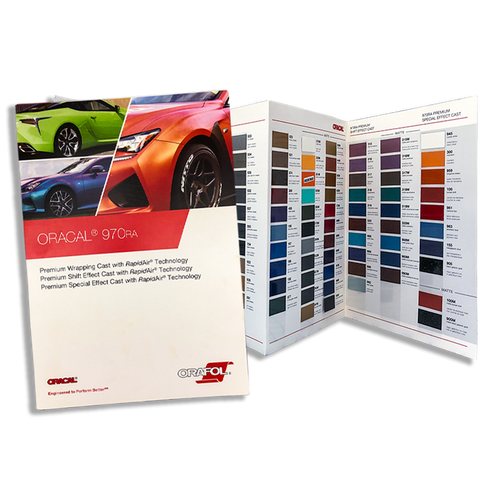 Oracal 970RA Premium Wrapping Vinyl Color Chart | SignWarehouse